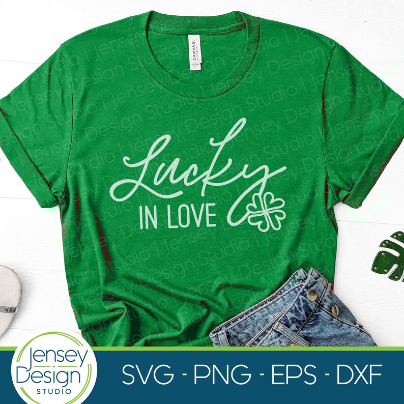 Lucky in Love SVG for St Patricks Day Saint Patty Tshirt - Etsy