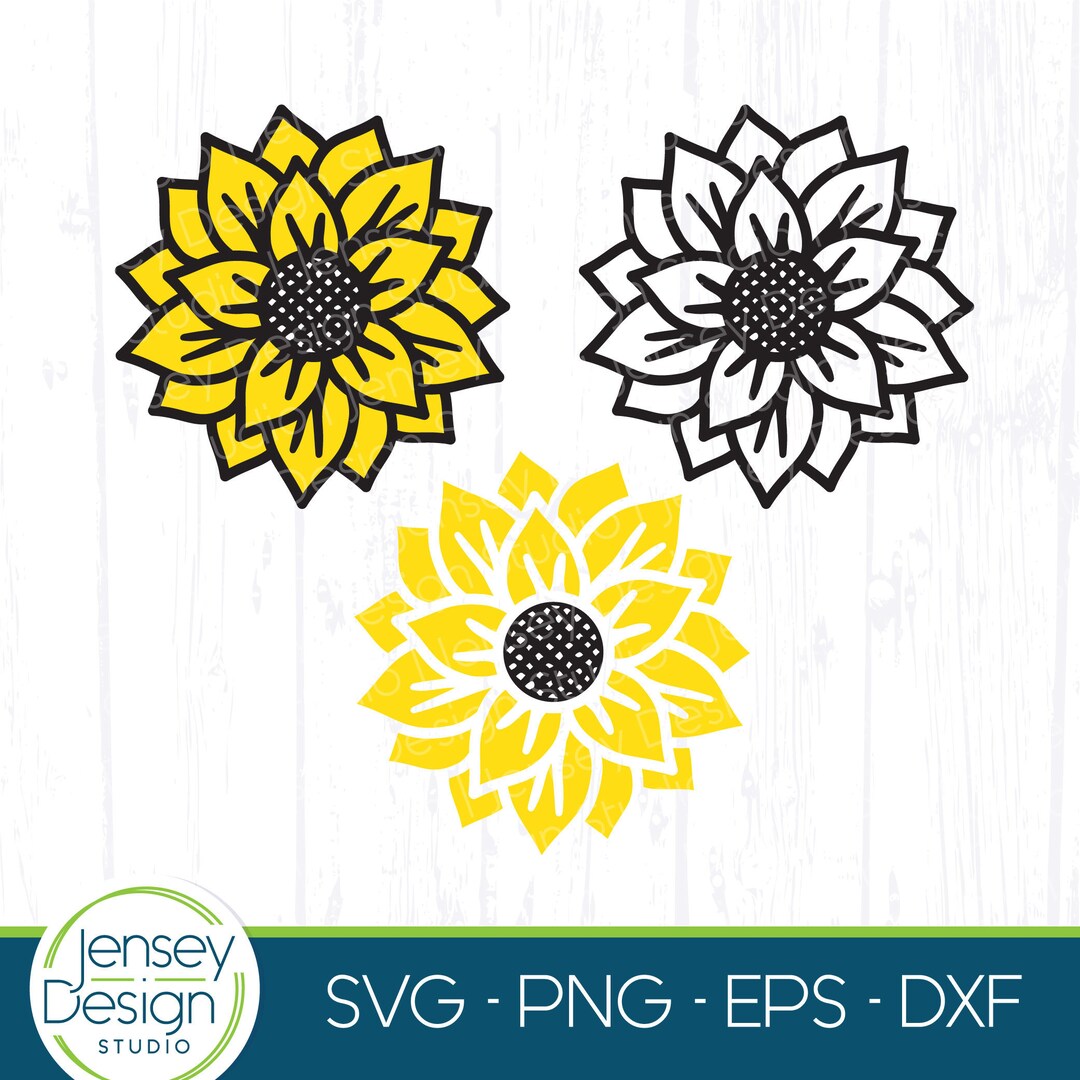 Sunflowers Svg Sunflower Bundle Svg Files Flowers Svg Etsy