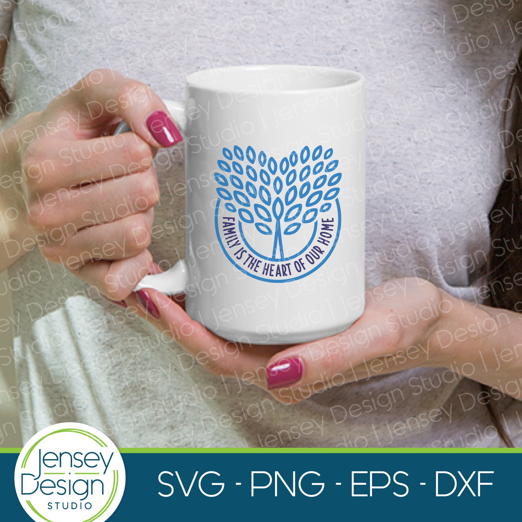 Family Tree Svg, Tree of Life Svg, Family Quote Design, Heart of Our ...