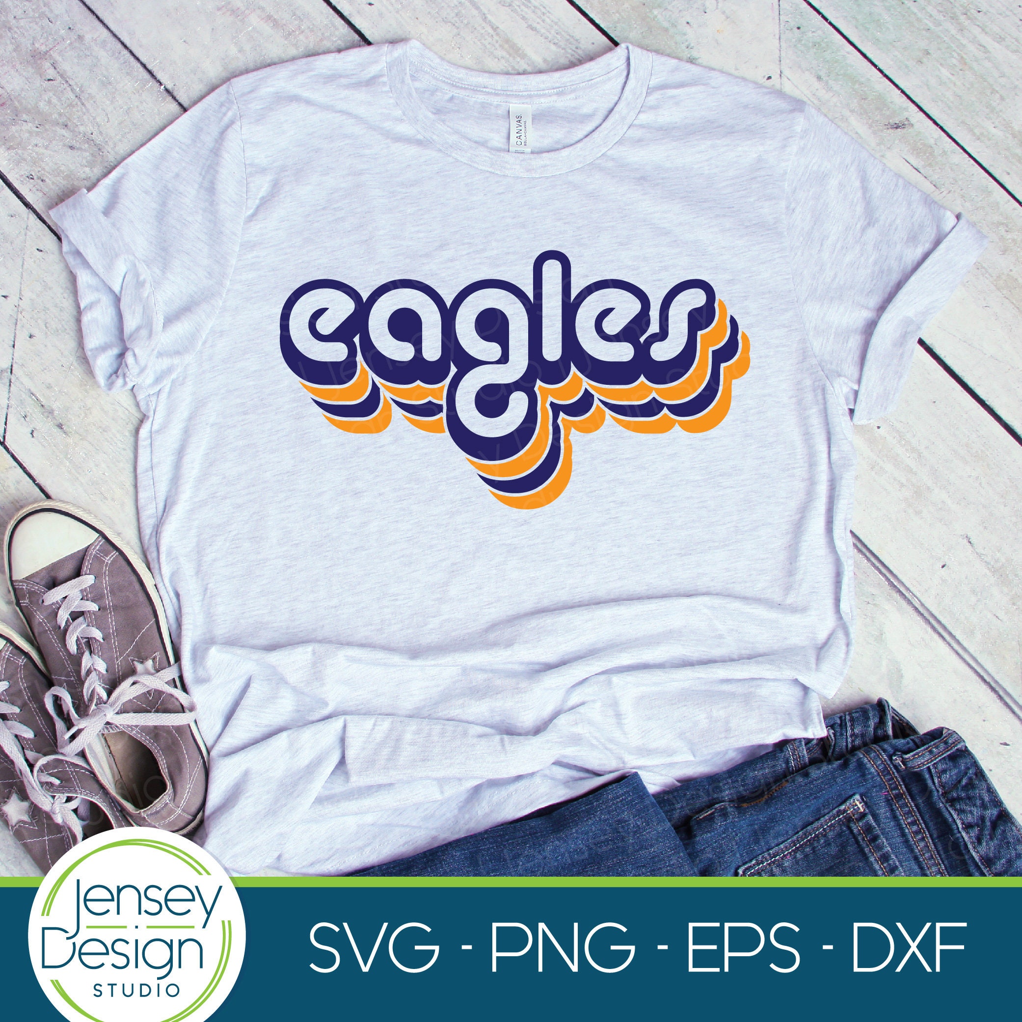 Eagles Svg Team Mascot Png School Spirit Wear Design Pride - Etsy