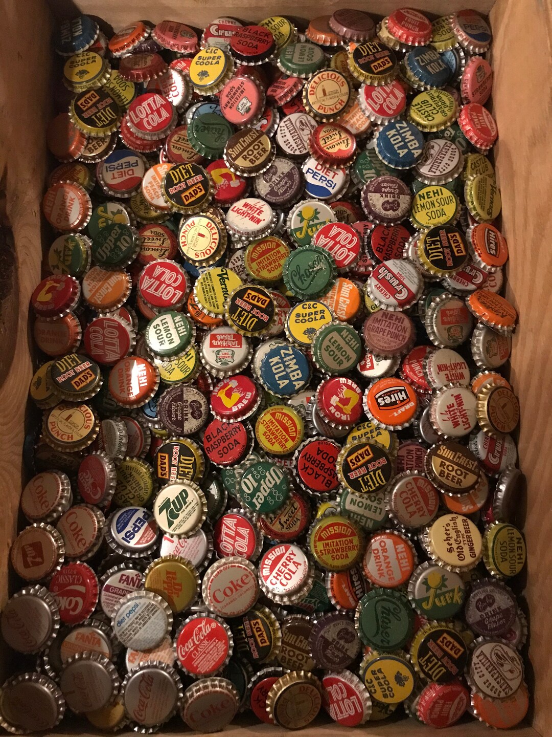 Vintage Bottle Caps / Tops. Original Metal American Soda Pop Bottle ...