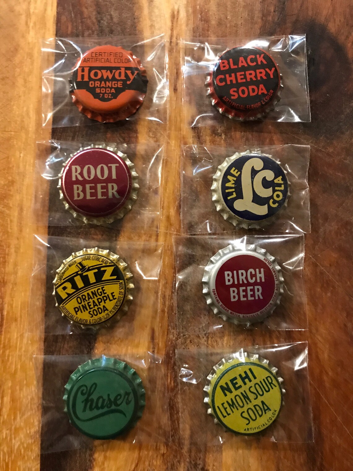 Vintage Bottle Caps / Tops. Original Metal American Soda Pop Bottle ...