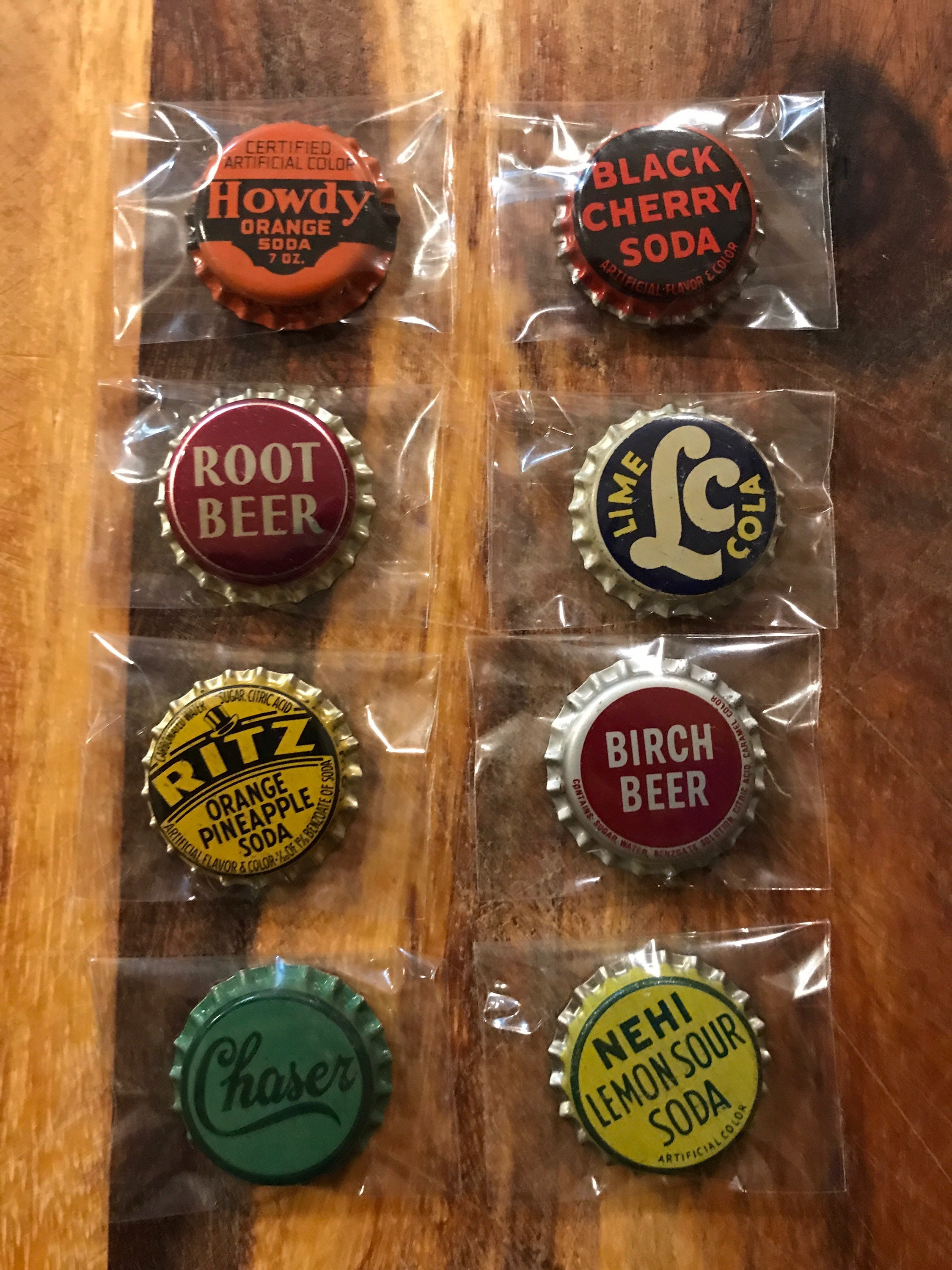 Vintage Bottle Caps / Tops. Original Metal American Soda Pop Bottle ...