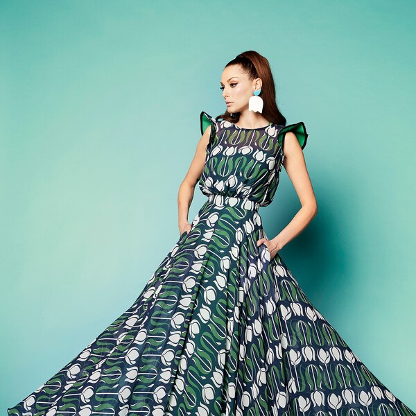 Custom Printed a Line Dress - Etsy