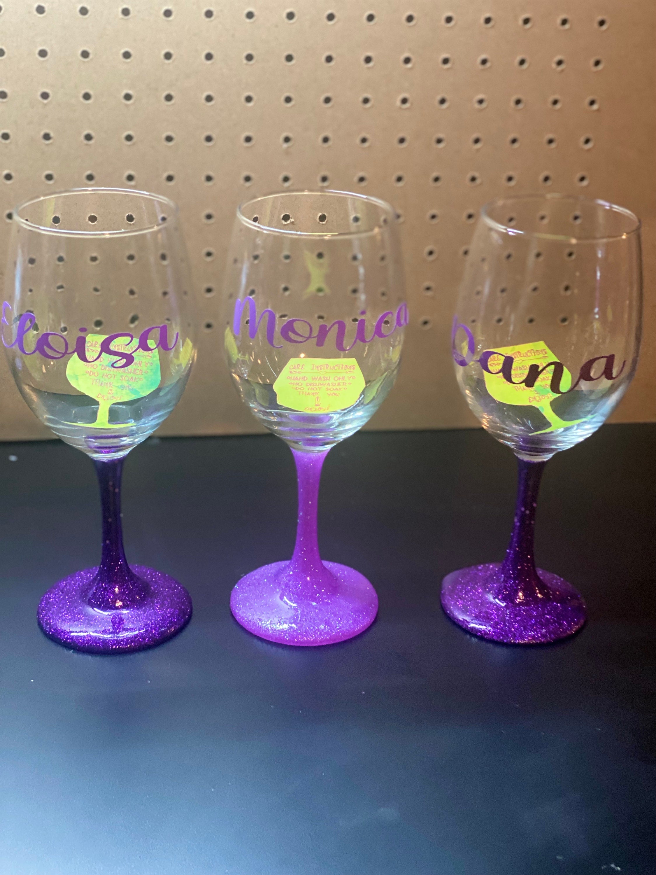 Custom Wine Glass Etsy
