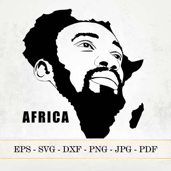 African Man Svg - Etsy