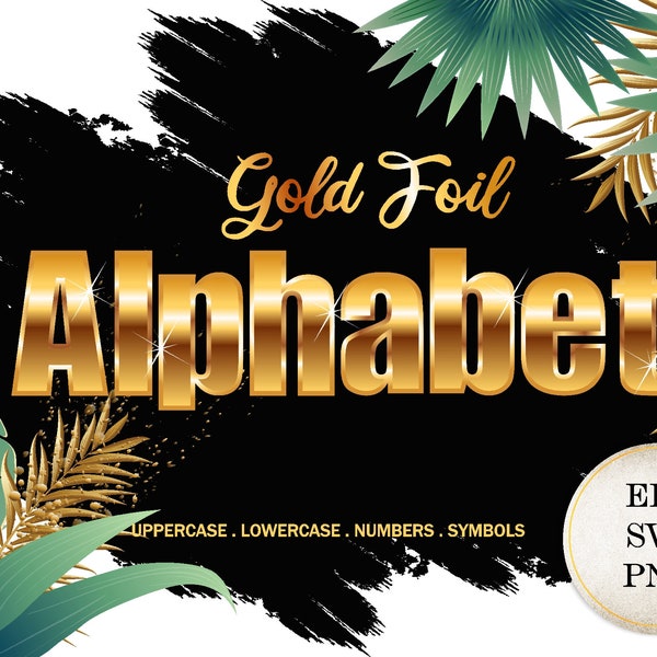 Foil Alphabet - Etsy
