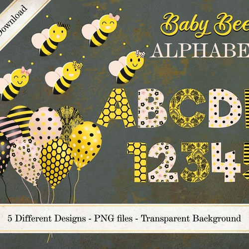 Honey Bees Digital Clipart | Etsy