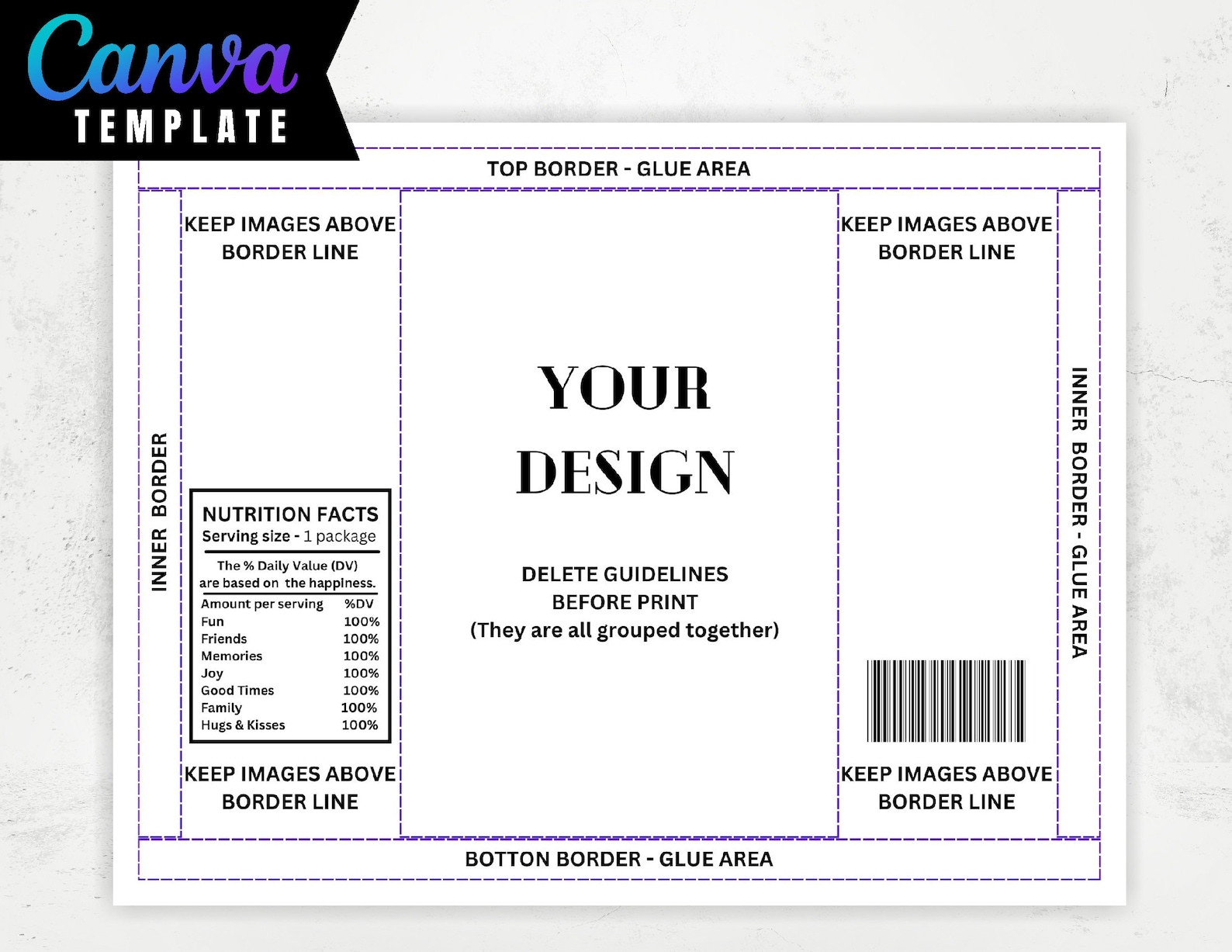 Chip Bag Canva Template: Editable Party Favor Wrappers (digital ...