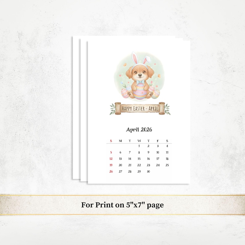 2026 Mini Dog Lover Calendar - Cartoon Illustration - 5x7 Inch - Etsy