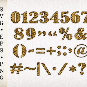 Snake Print Alphabet SVG, Animal Print Letters Numbers and Symbols, Svg ...