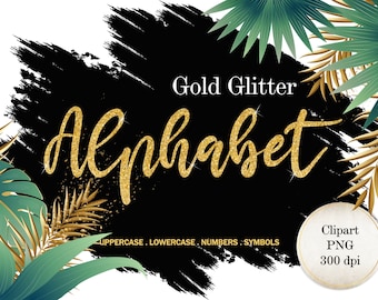 Gold Calligraphy Letters - Etsy