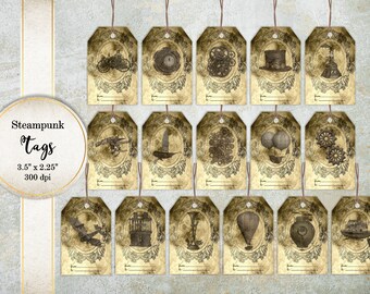 Steampunk Tags | Etsy