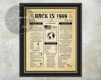 Back in 1959 - Etsy