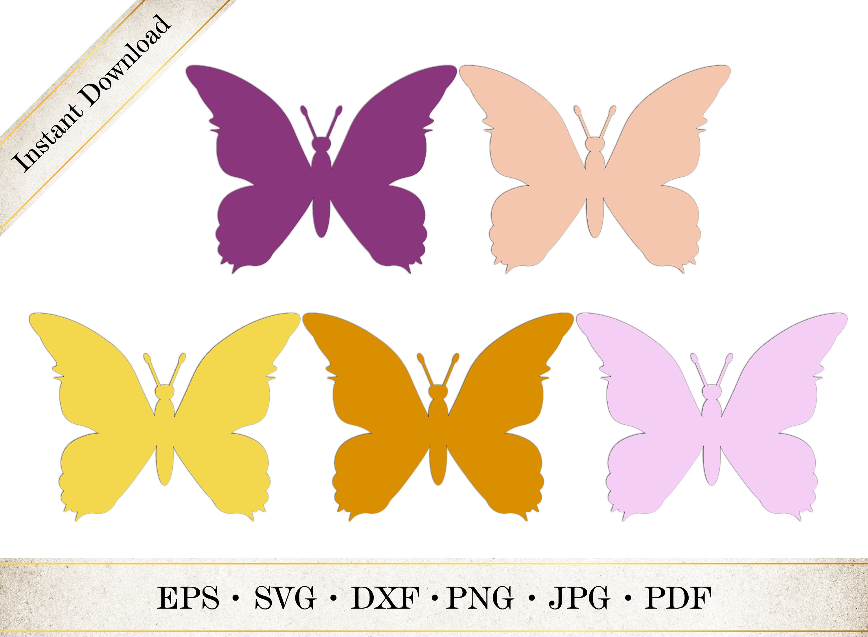 Butterfly Cut File Butterfly SVG Butterfly Eps Butterfly - Etsy