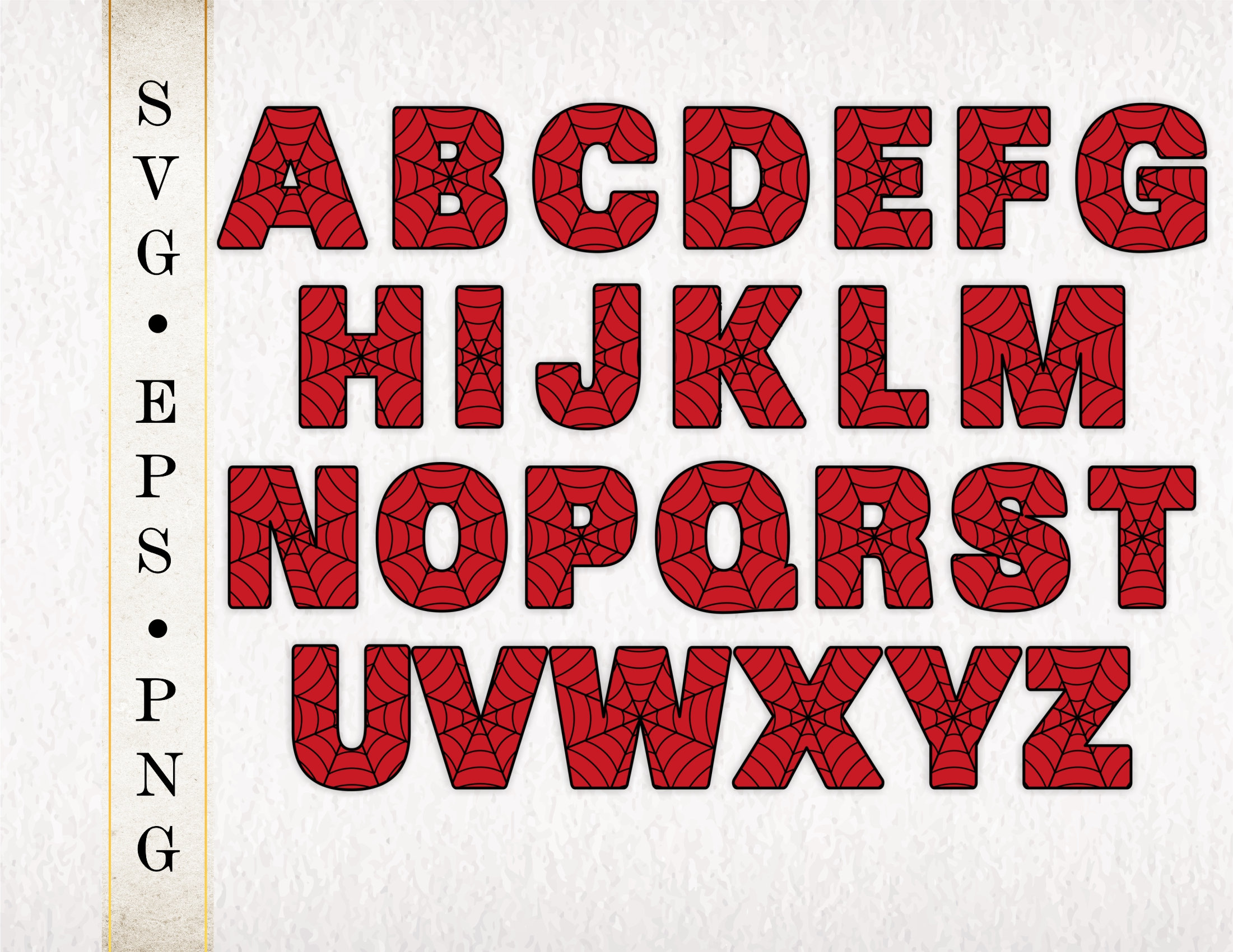 Spider-man Alphabet SVG Spiderman Letters Numbers and - Etsy Canada