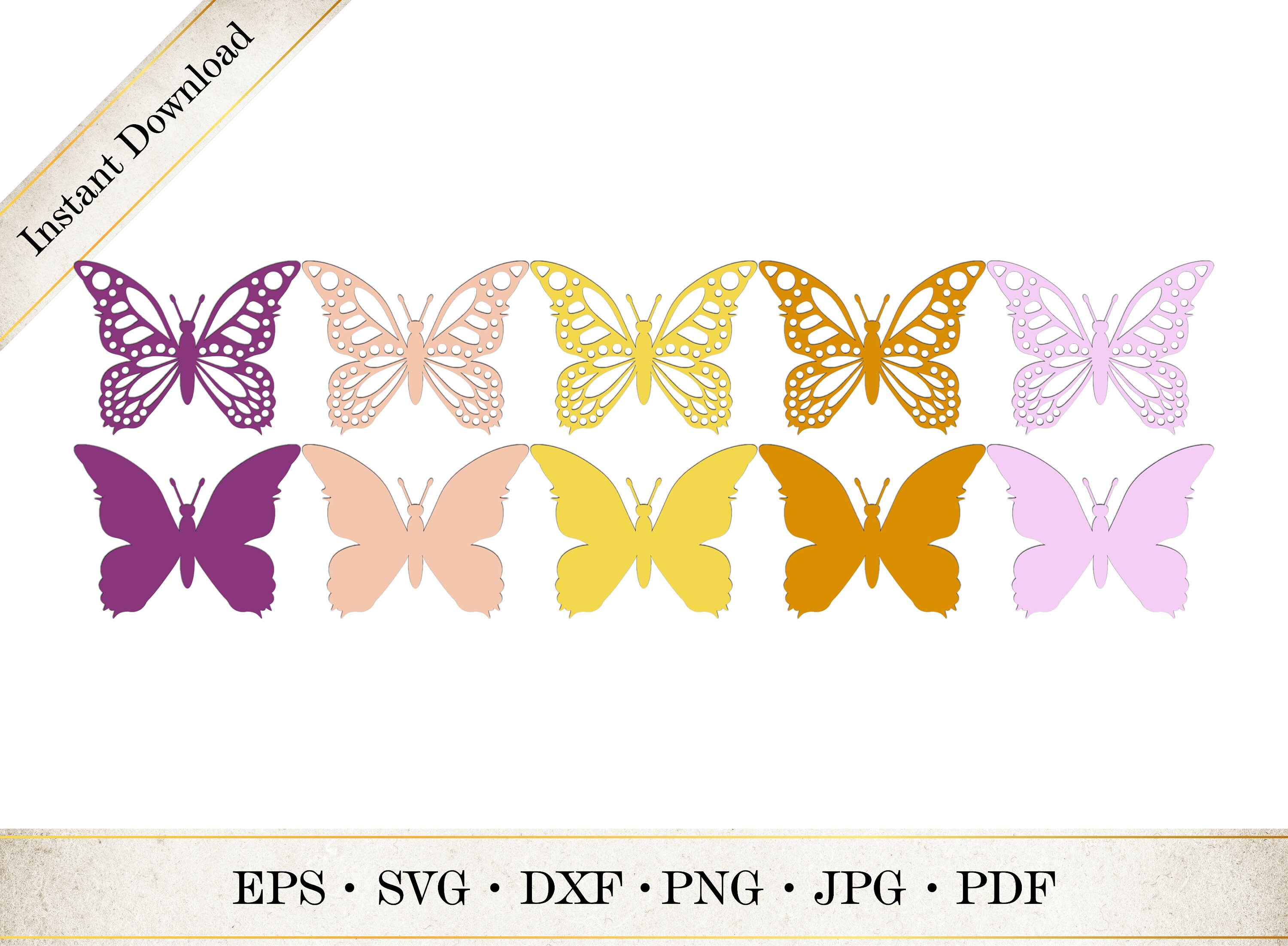 Butterfly Cut File Butterfly SVG Butterfly Eps Butterfly - Etsy