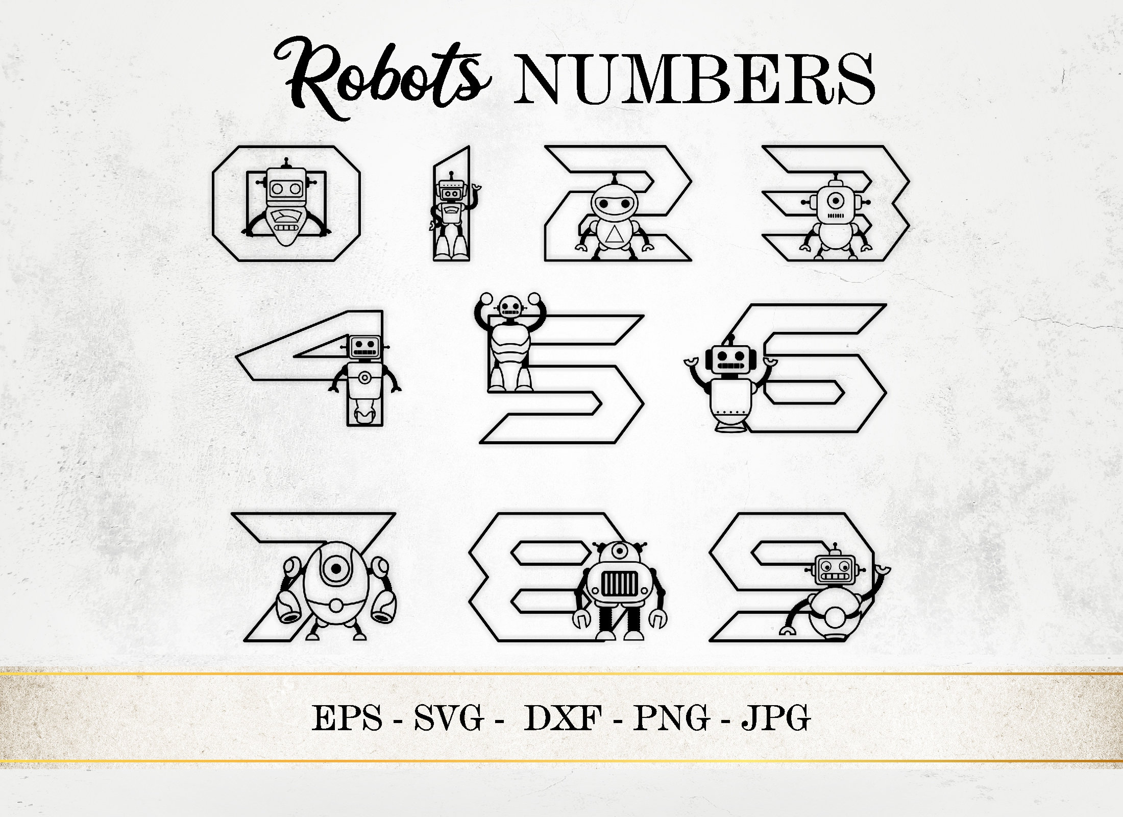 Robots Cyborg Alphabet SVG, Robotic Letters A-Z , Font PNG Image ...