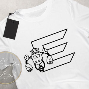 Robots Cyborg Alphabet SVG, Robotic Letters A-Z , Font PNG Image ...