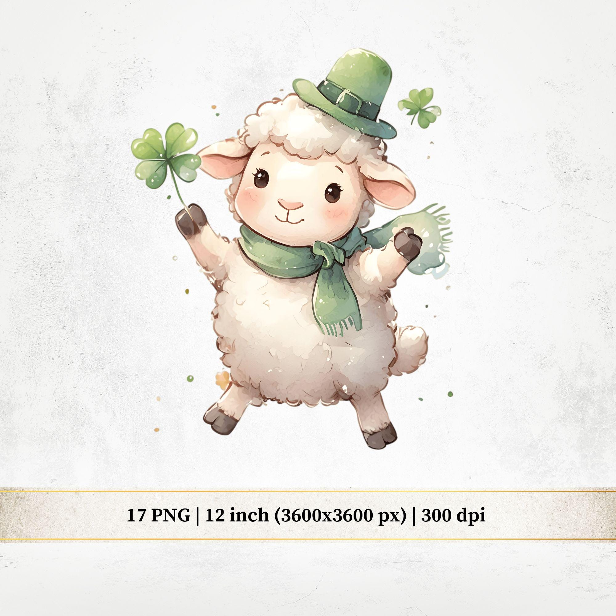 St Patricks Day Farm Animals Clipart, Irish Digital Download - Etsy