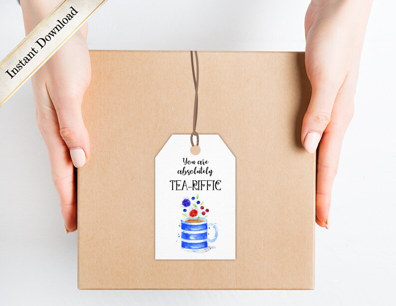 You Are Absolutely Tea-riffic Thank You Gift Tags Tea Tags - Etsy UK