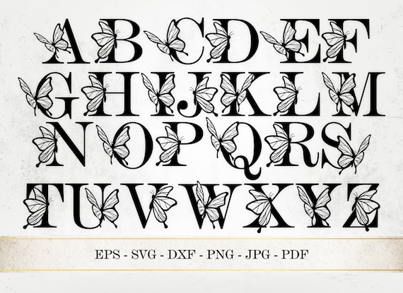 Butterfly Letters Font