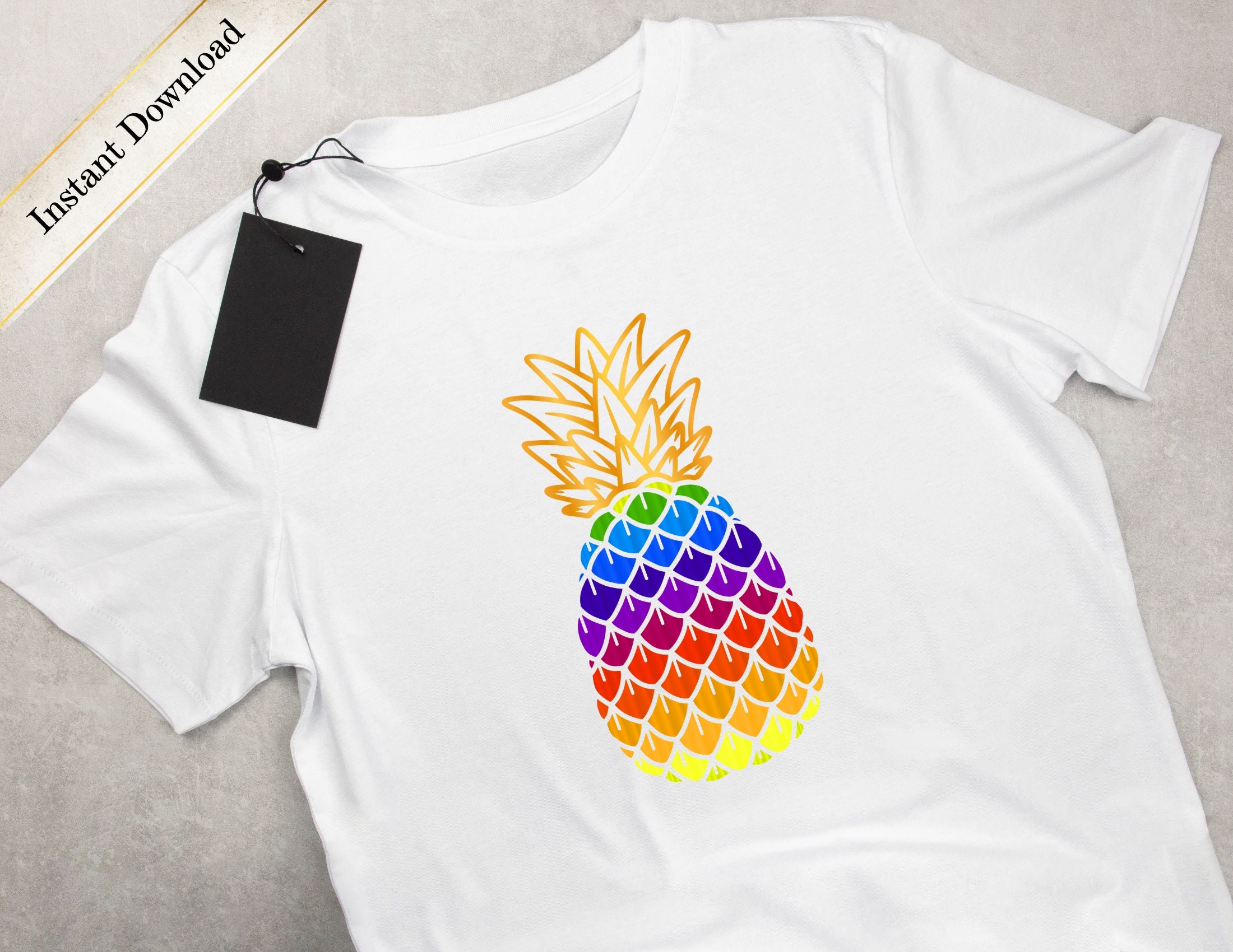 Pineapple Clipart: Glitter & Foil PNG Graphics (commercial Use) - Etsy