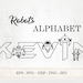 Robots Cyborg Alphabet SVG Robotic Letters A-Z Font PNG - Etsy Canada