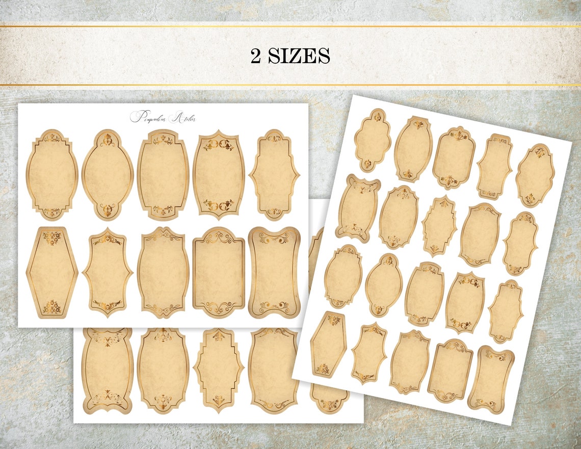 Victorian Apothecary Labels Blank Apothecary Ancient Labels - Etsy