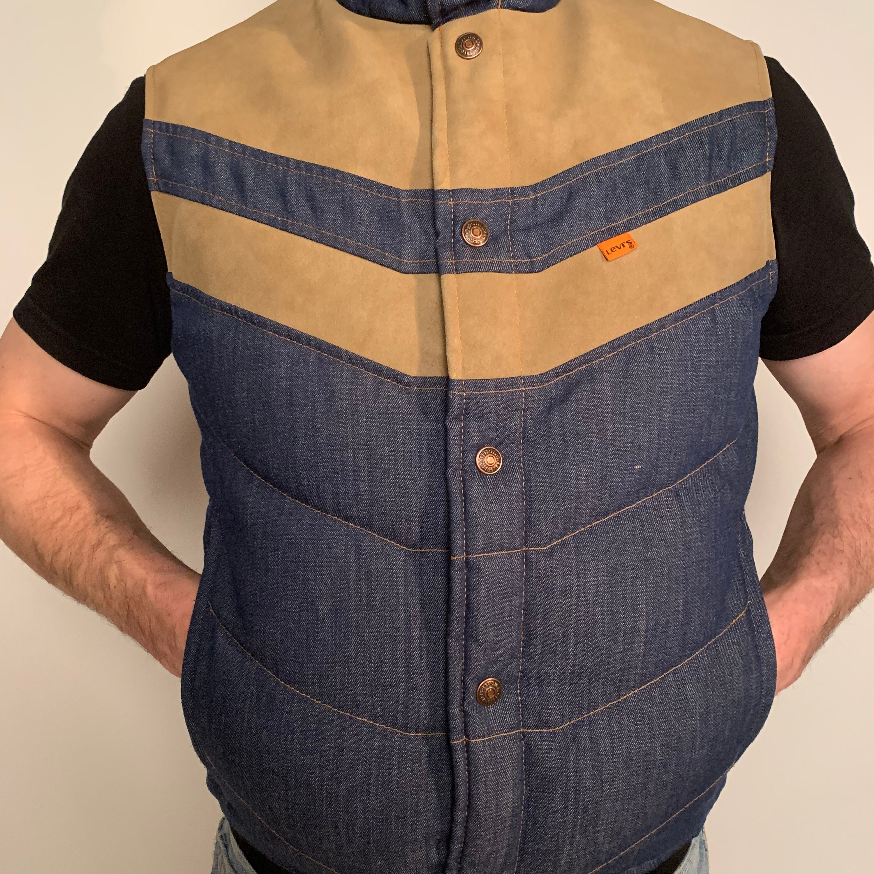 Vintage Levis Ski Denim Bodywarmer/vest Orange Tab. Size S - Etsy UK