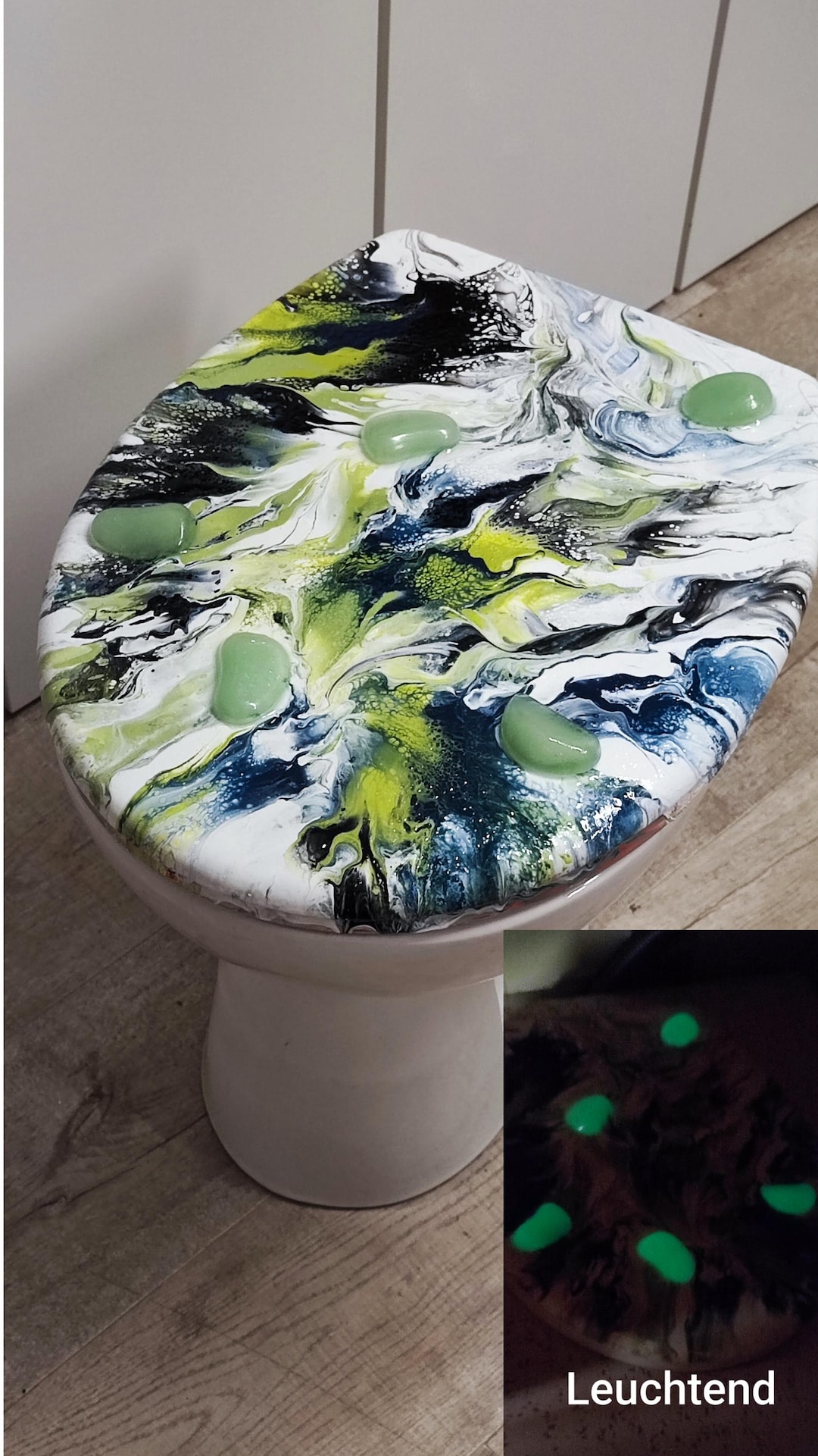 Exclusive, One-of-a-kind Handmade Toilet Seat, O-shaped, Toilet Lid ...