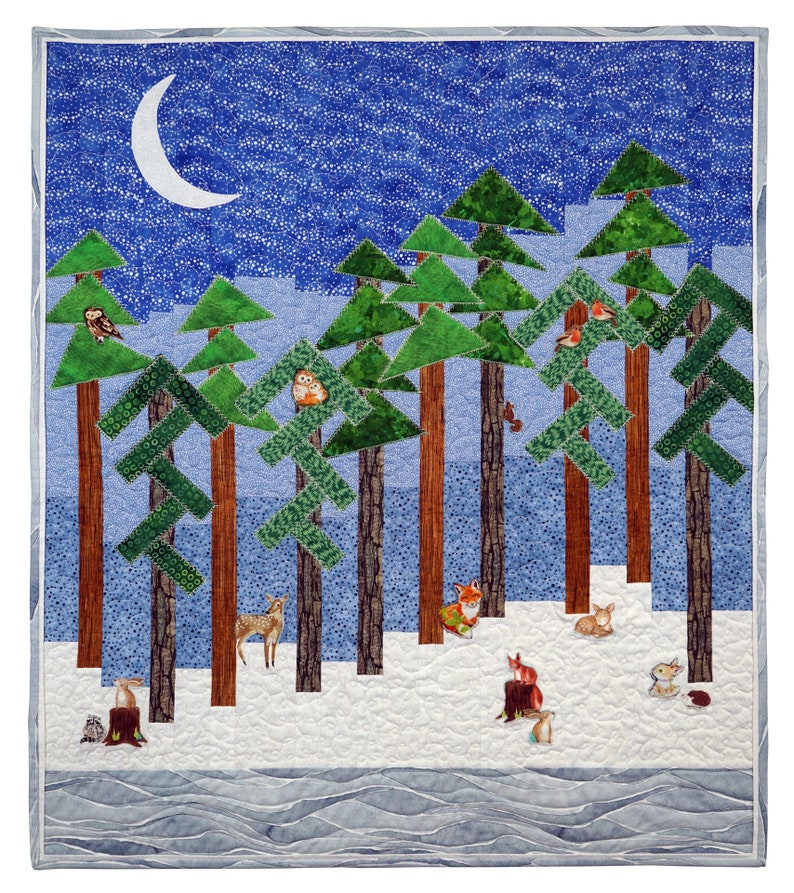 10 Tall Pine Trees Quilt Pattern - Etsy