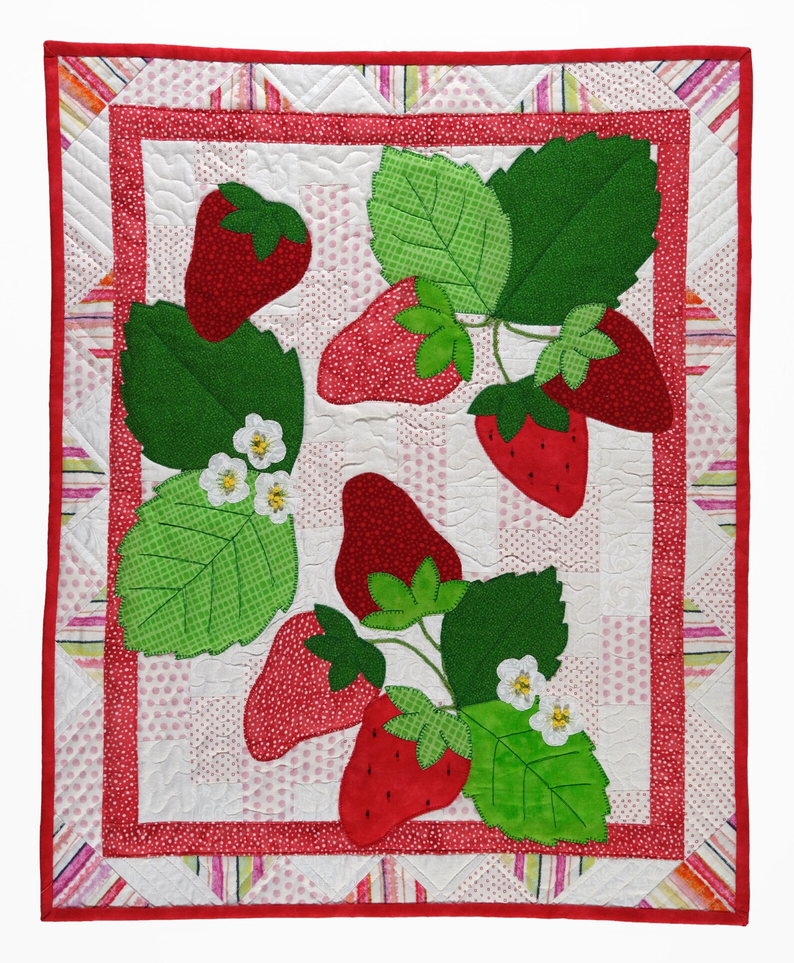 7 Sweet Strawberries Quilt Patten - Etsy