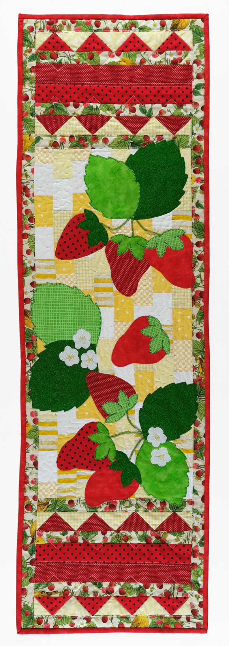 7 Sweet Strawberries Quilt Patten - Etsy