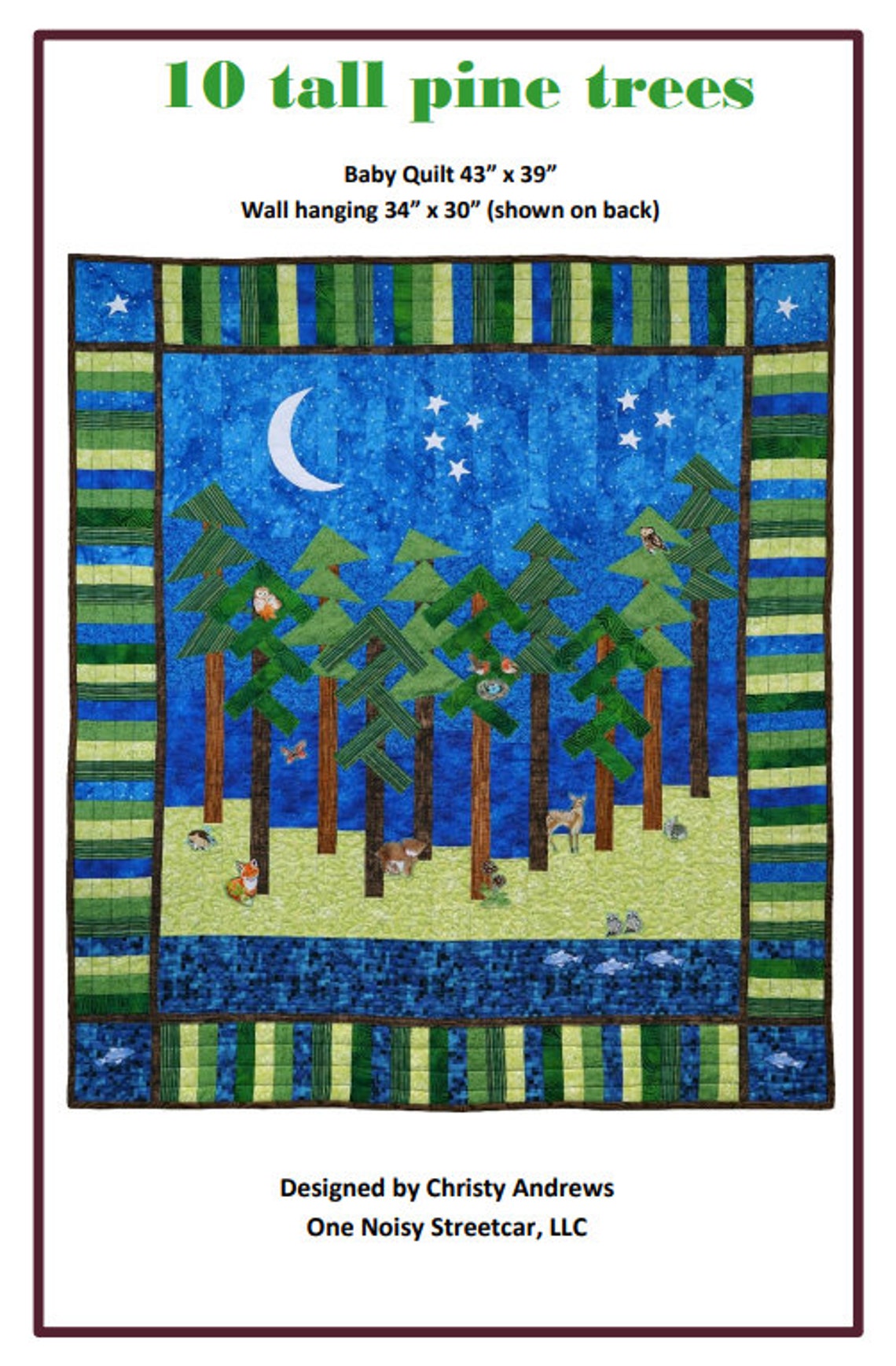10 Tall Pine Trees Quilt Pattern - Etsy