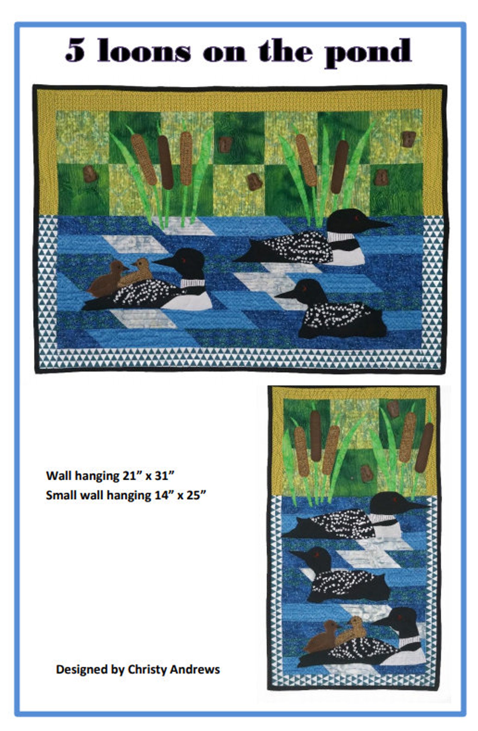 5 Loons Quilt Pattern - Etsy