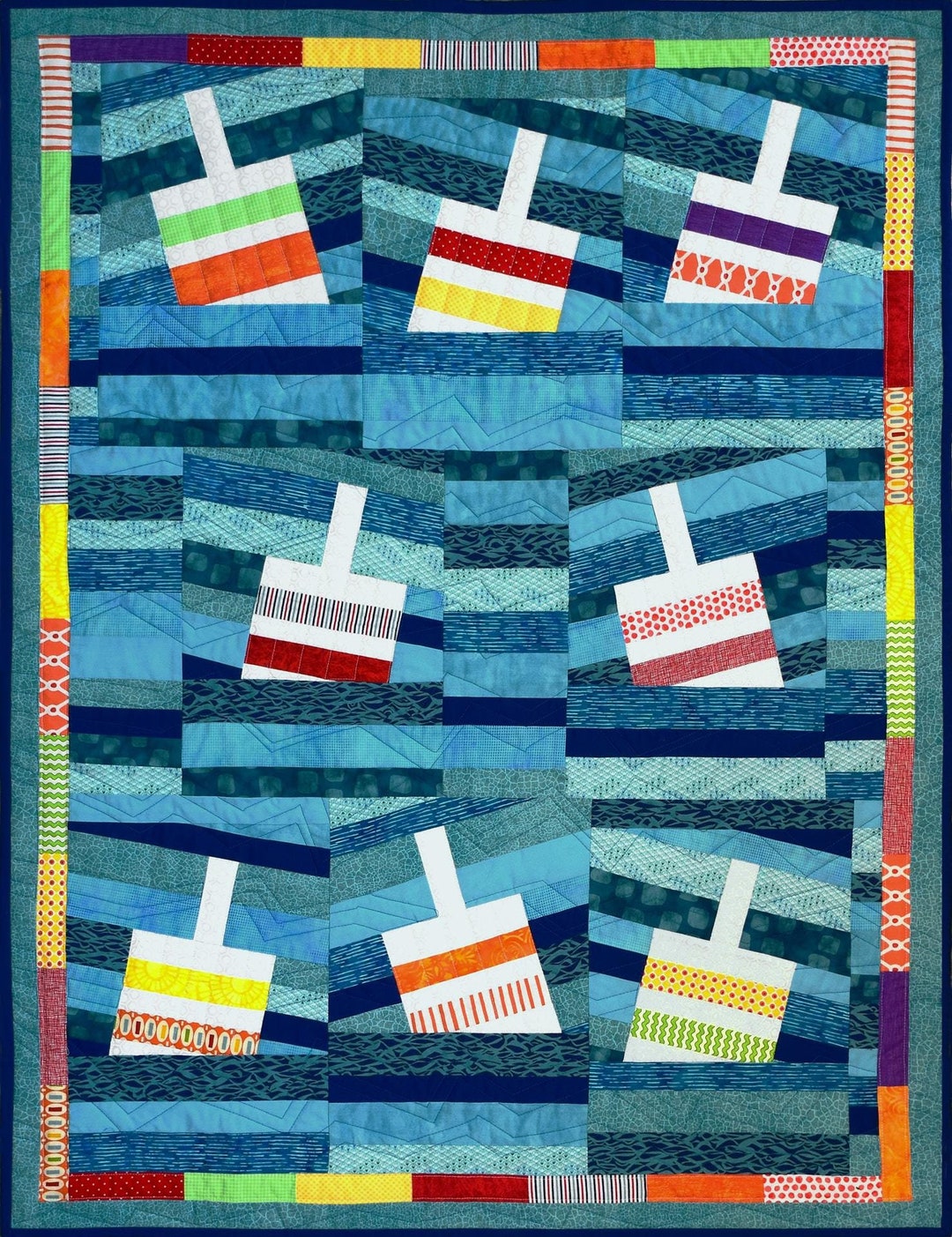 Lobster Buoy Quilt Pattern for Baby Quilt or Table Runner - Etsy