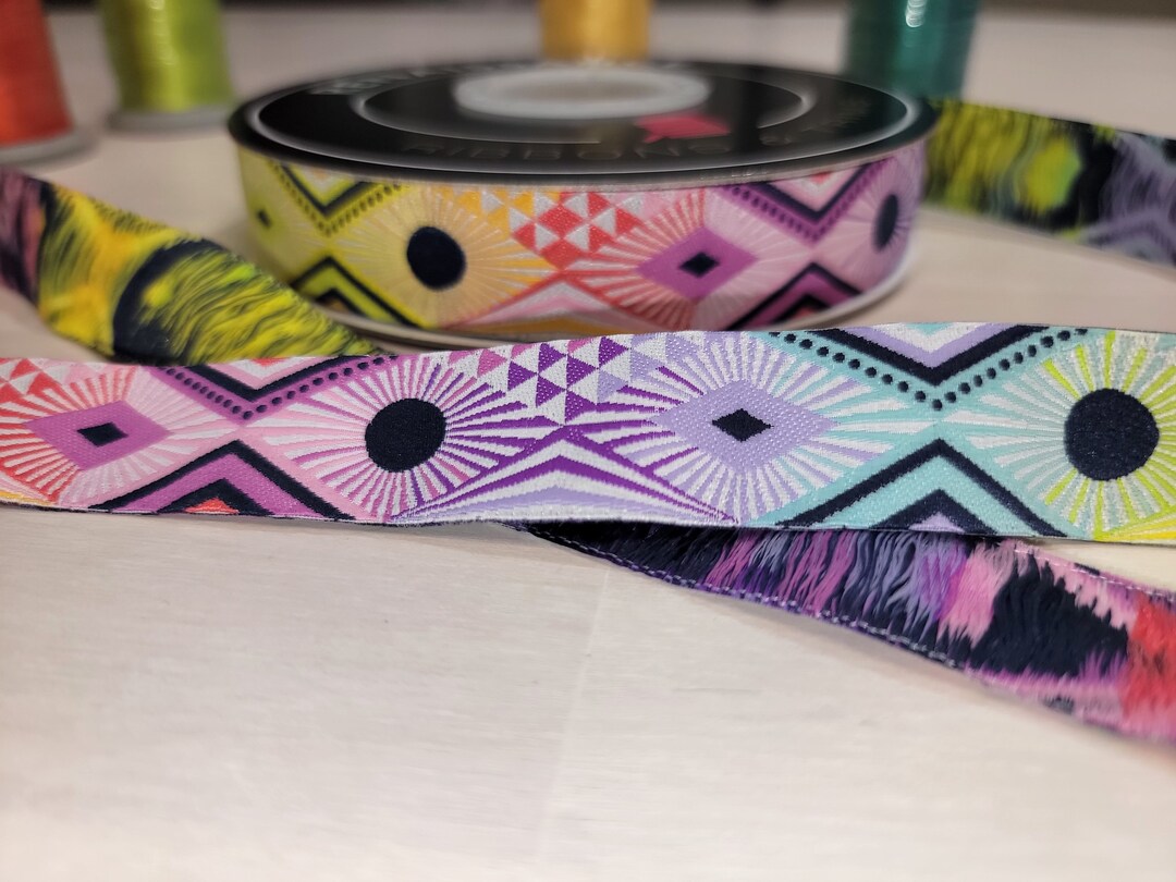 Tula Pink Lucy - Rainbow/multi Ribbon || 7/8 Inch Wide - Etsy