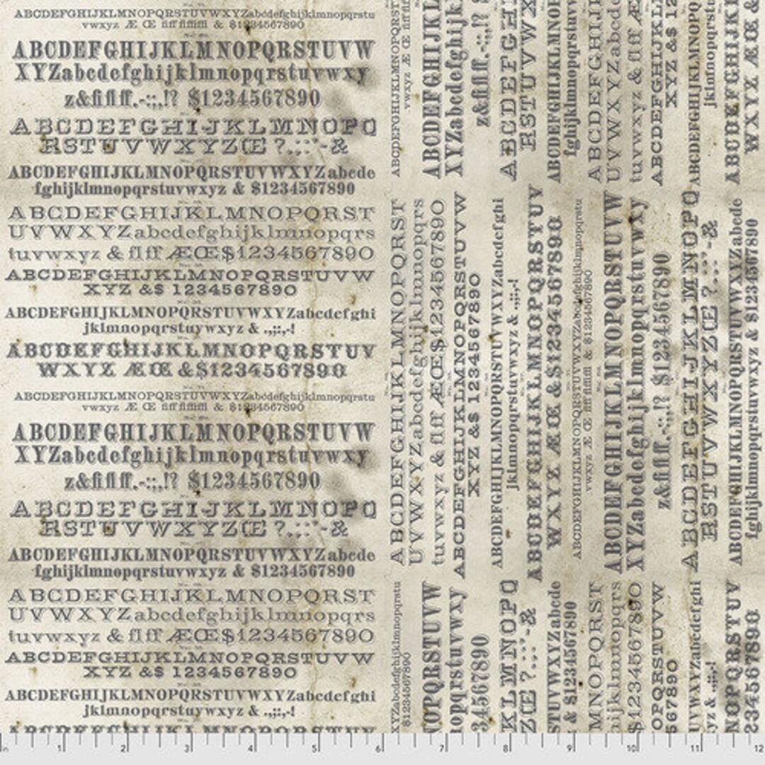 Tim Holtz || Typography - Parchment || Monochrome || Eclectic Elements ...