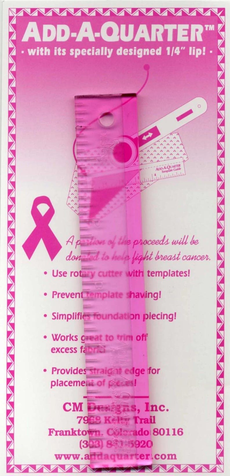 ADD-A-QUARTER PLUS Ruler - Etsy