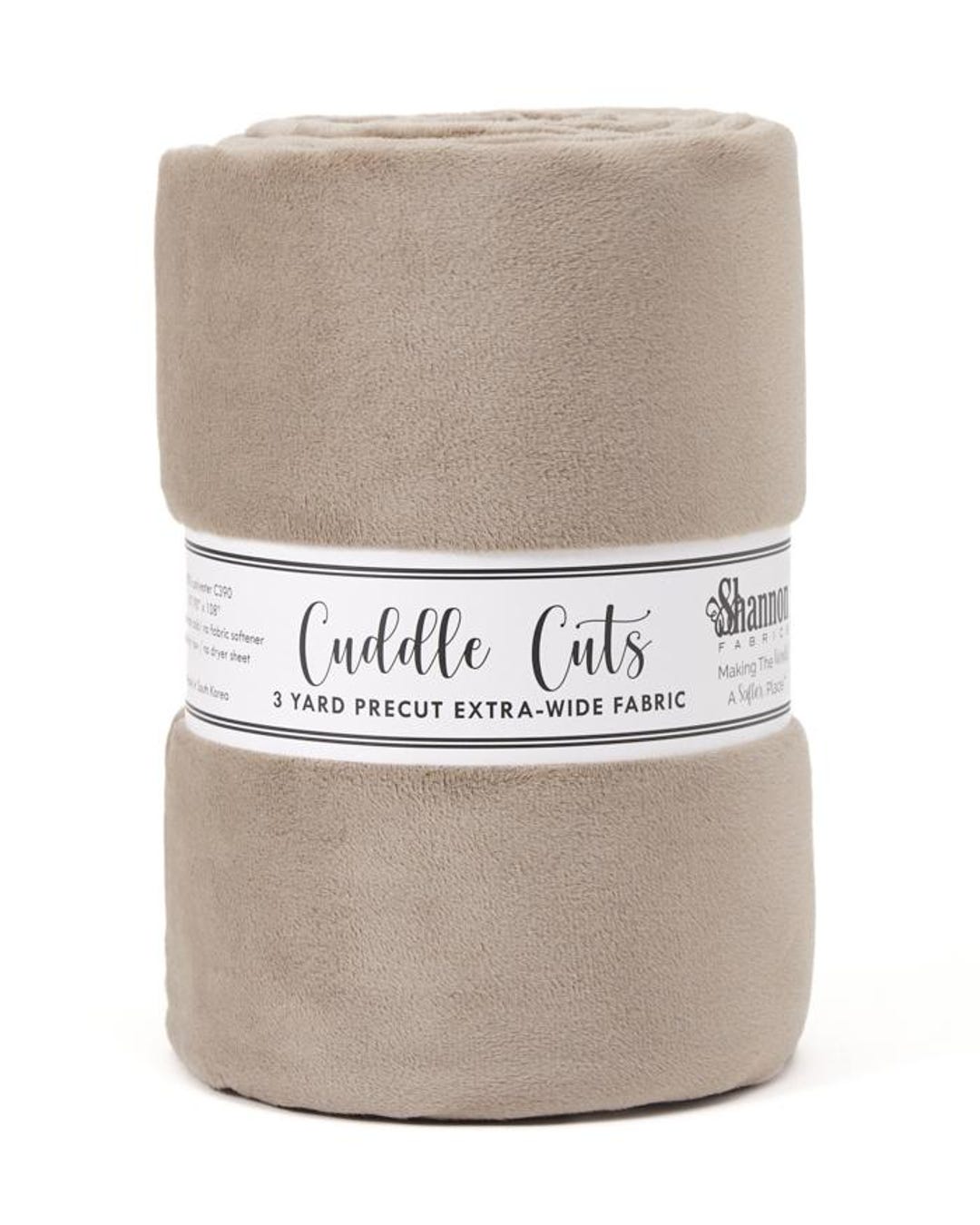 3 Yard Shannon Cuddle® Cut C390 Simply Taupe || 88/90" Wide X 108" Long ...