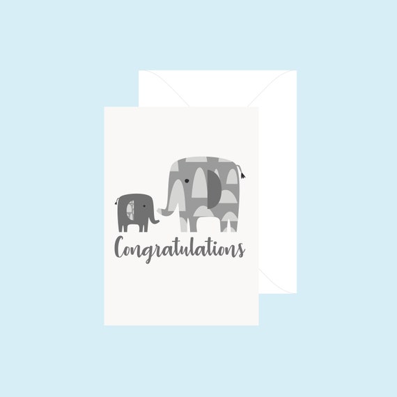 Neutral Congratulations Card | Etsy
