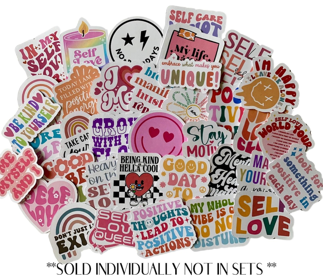 SELF LOVE STICKERS| Self Love Club| Motivational Stickers| Uplifting ...