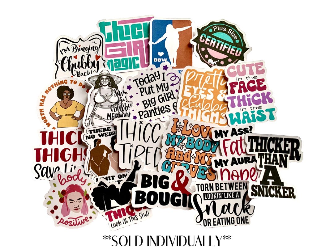 BBW STICKERS: Body Positive (sold Individually) G - Etsy