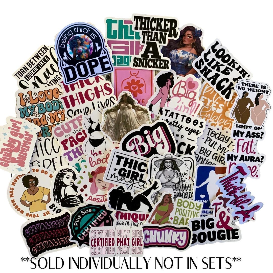 BBW STICKERS| Big Beautiful Women *sold Individually* - Etsy