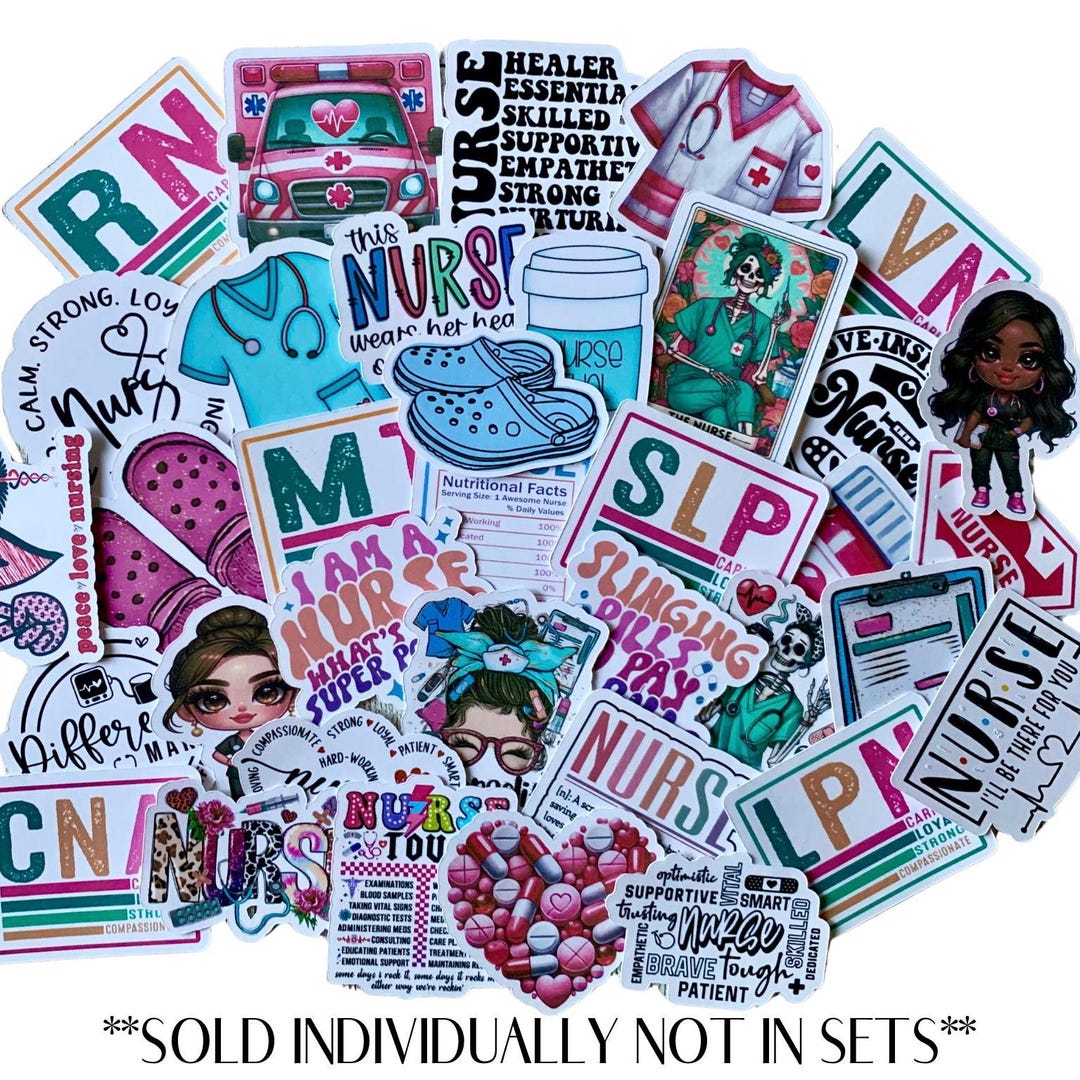 NURSE LIFE STICKERS| Nurse Stickers| Nurse Appreciation| Nurse| *sold ...
