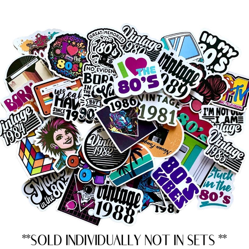 80s Stickers - Etsy