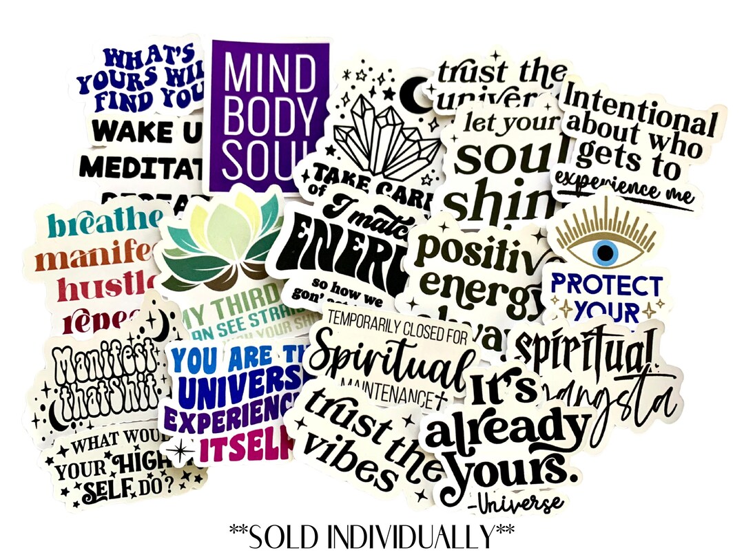 SPIRITUAL AF STICKERS: Metaphysical Stickers (sold Individually) G - Etsy