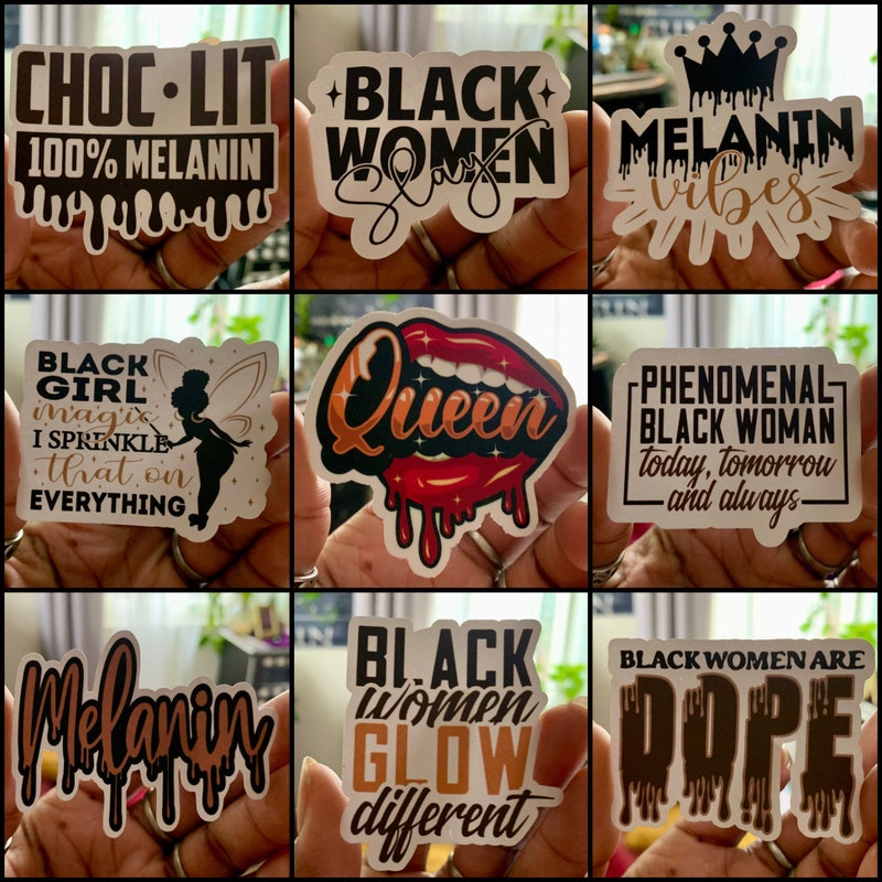 Black Girl Stickers - Etsy Canada