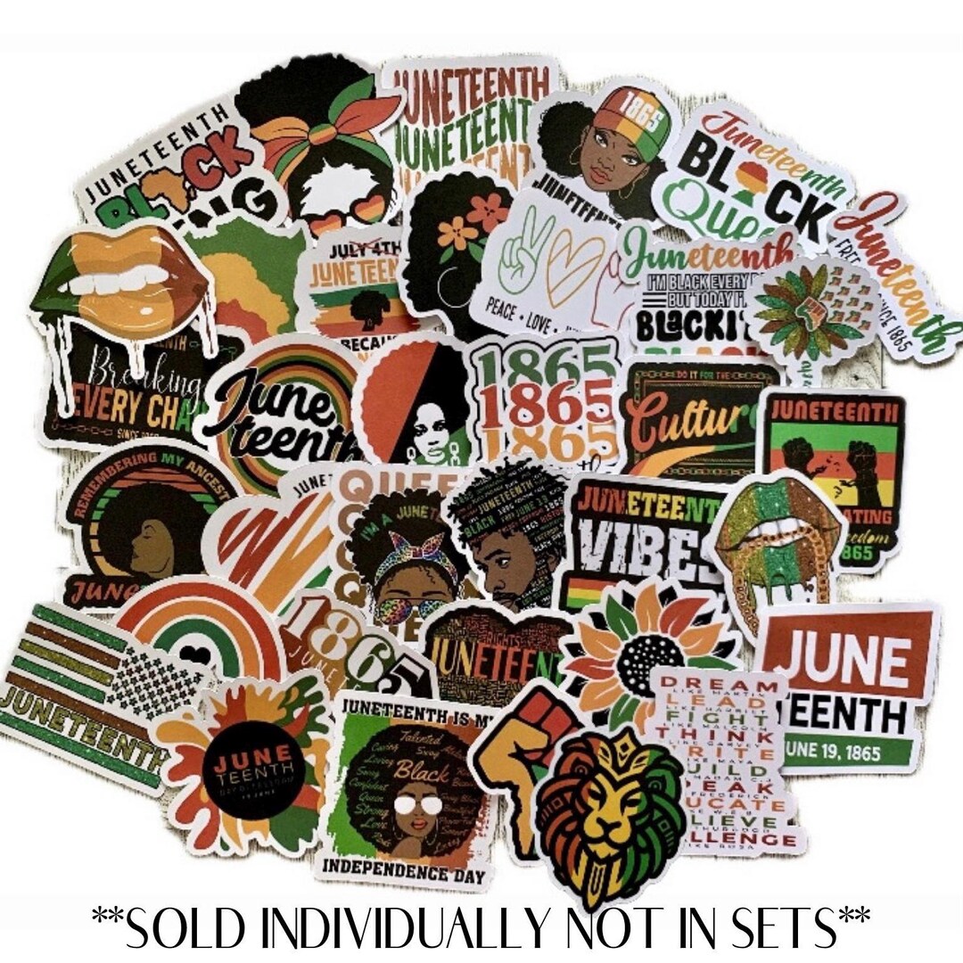JUNETEENTH STICKERS| Celebrate Juneteenth| Juneteenth| *sold ...
